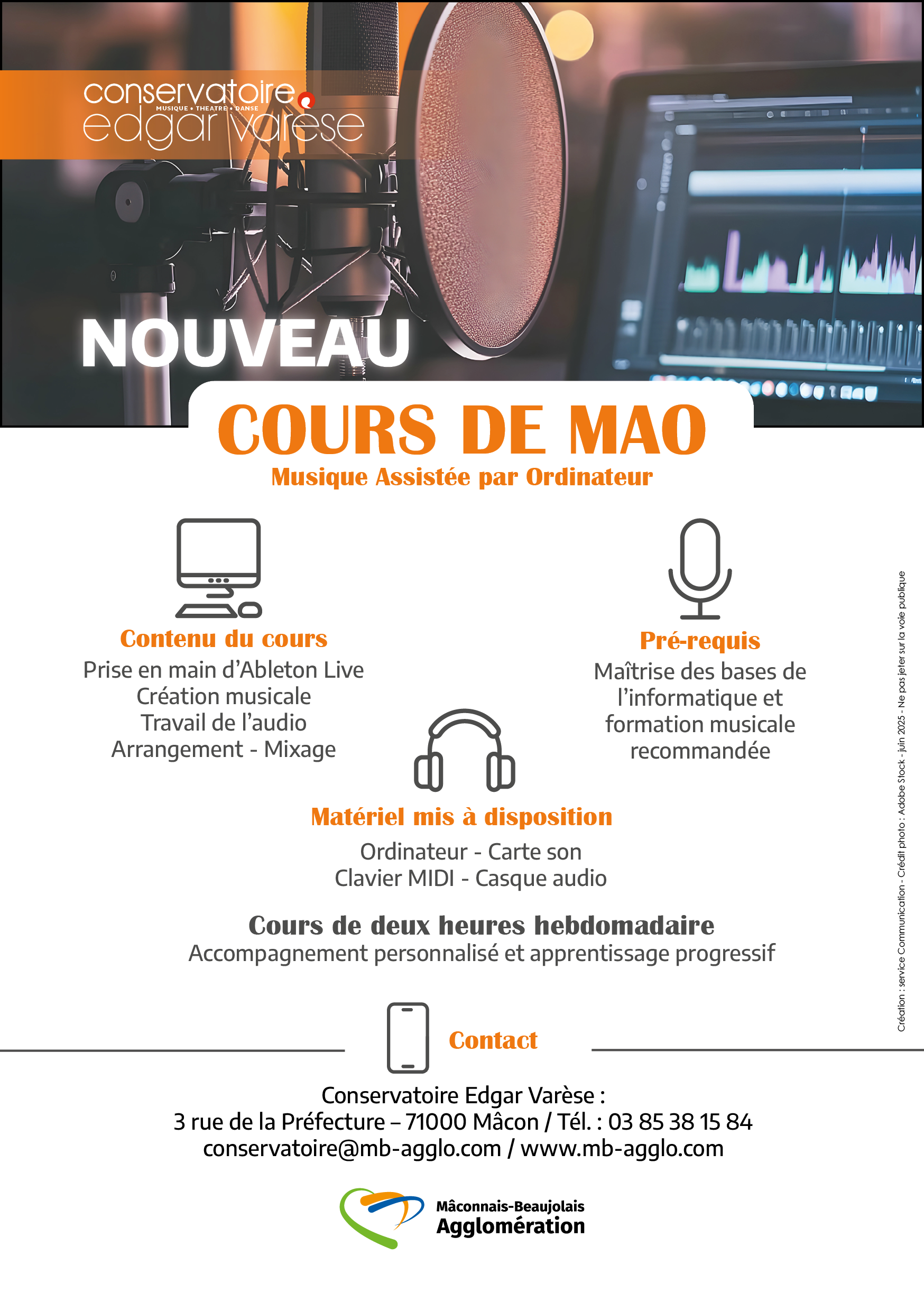 Nouveau : Cours de MAO (Musique Assistée par Ordinateur) au ...
